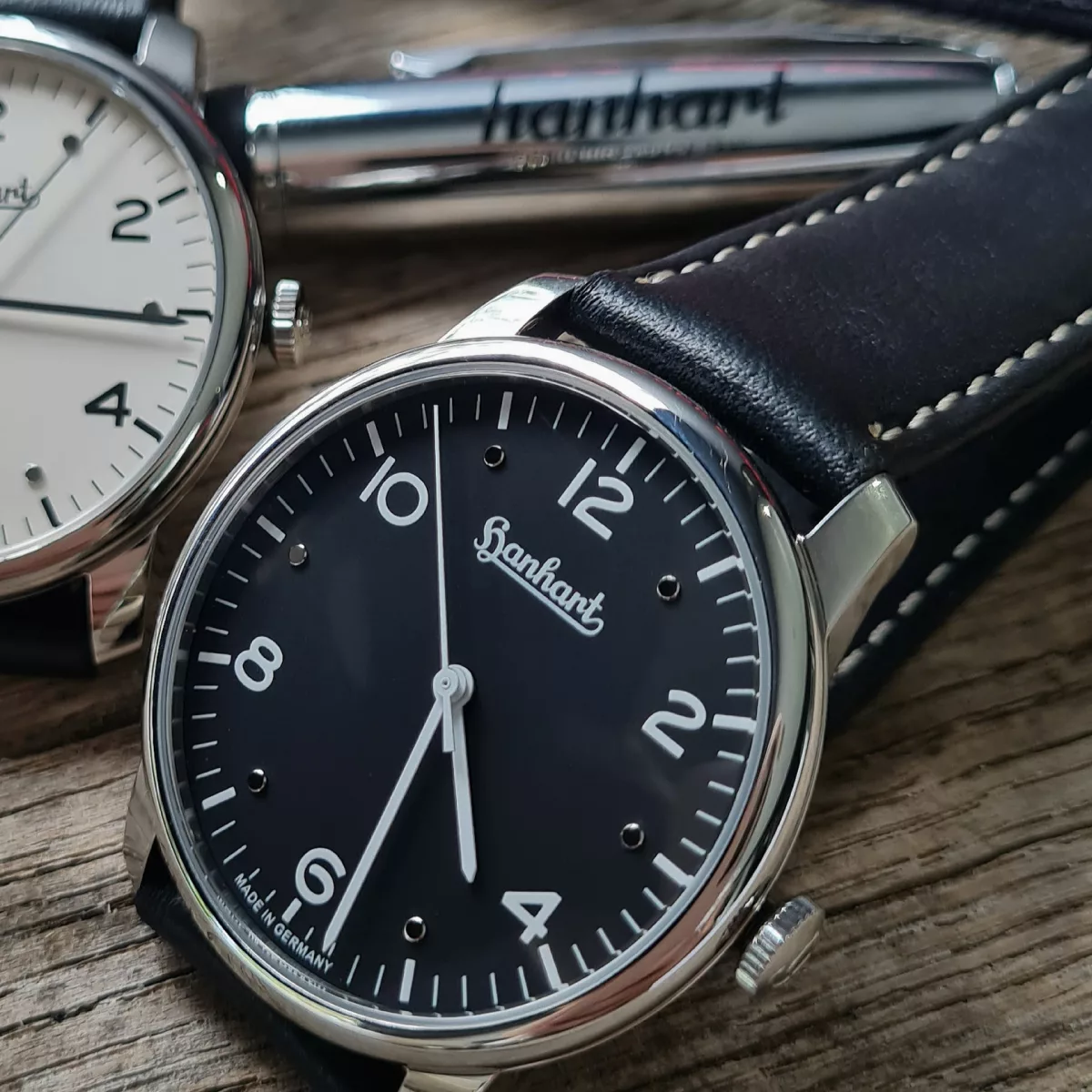 Hanhart PIONEER Silva Black, German men’s watch | Define Watches