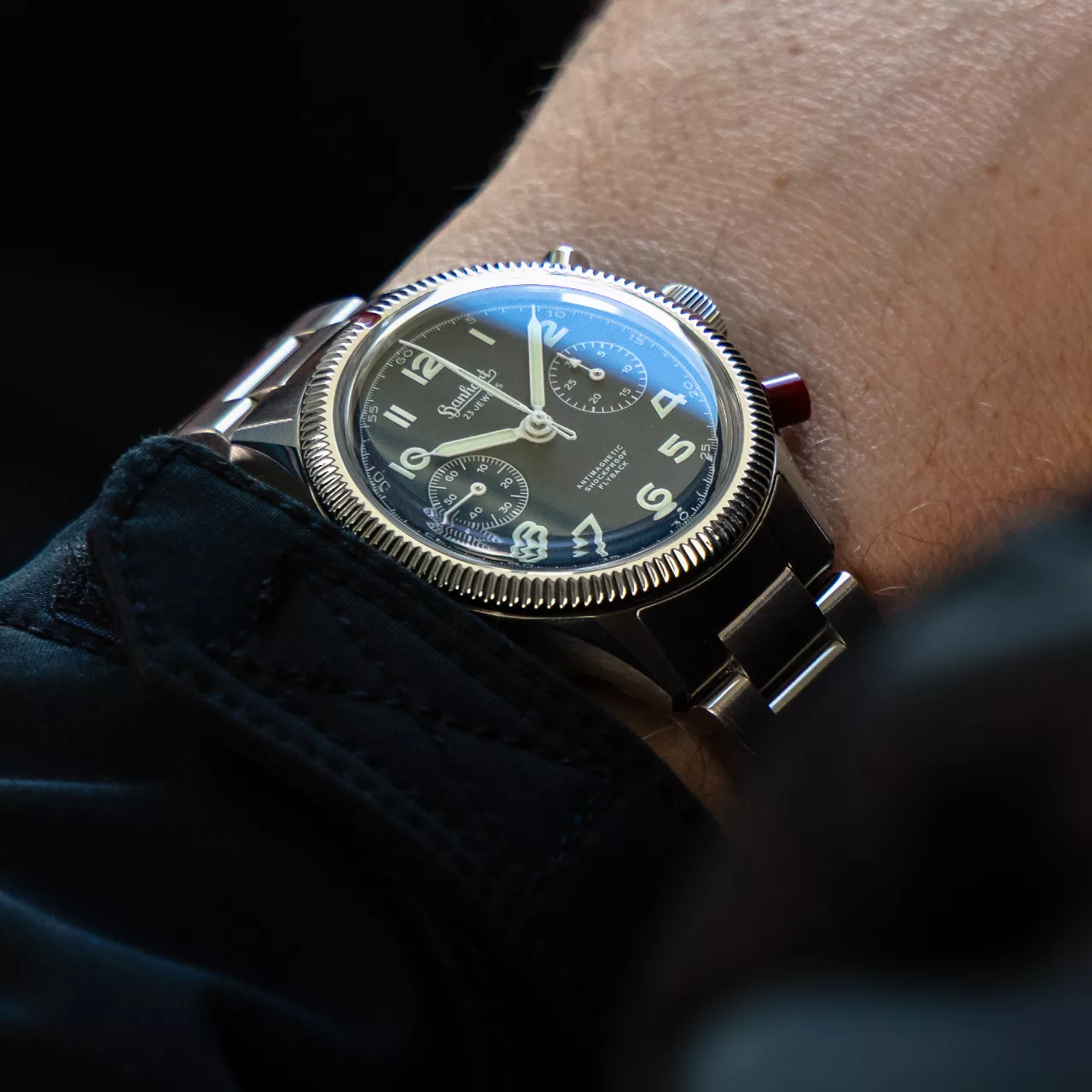 Hanhart 417 ES 1954 Heritage Flyback 39 mm Chronograph | Define Watches