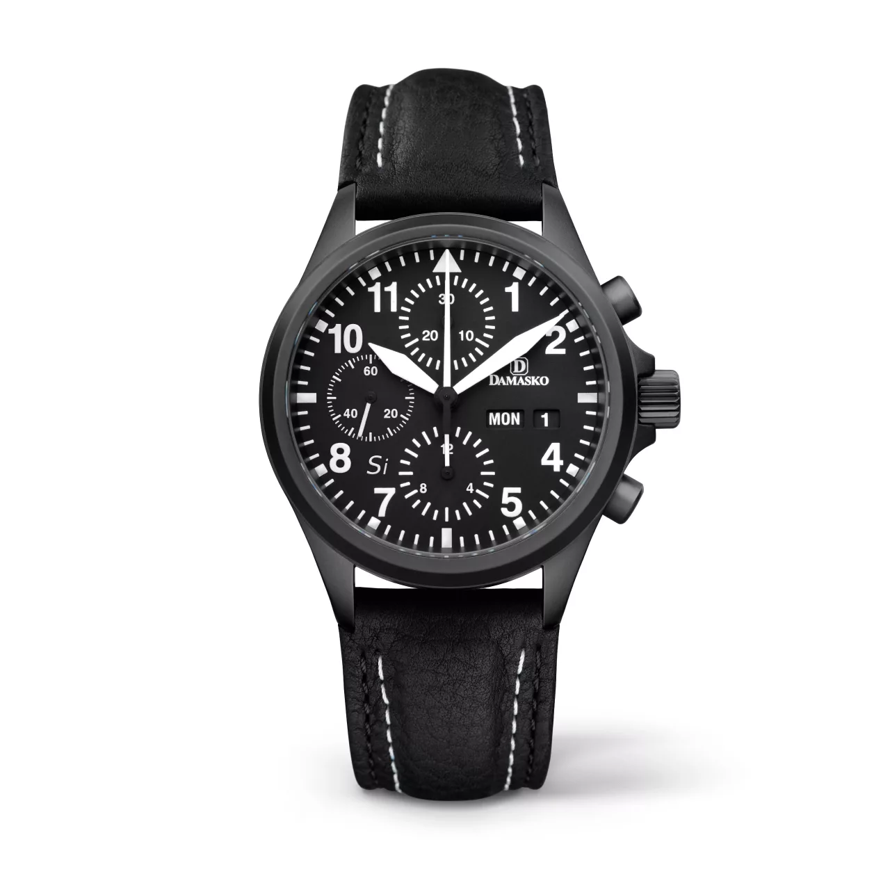 Damasko DC56 Black SI – Stealth Chronograph with Silicon Dial and ...