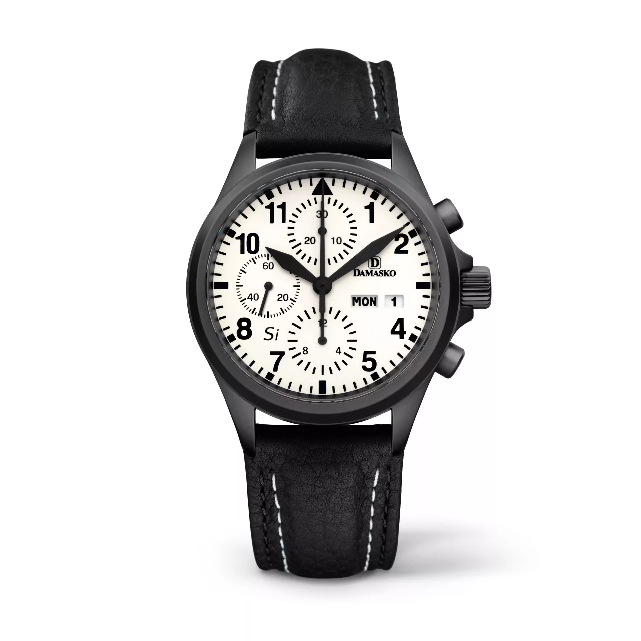 Damasko DC57 Black SI – Full-Lume Chronograph with Silicon Movement and ...