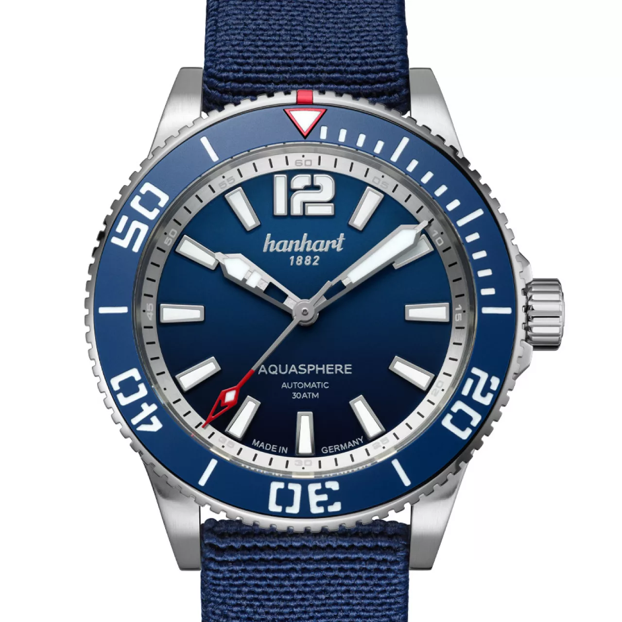 Hanhart Aquasphere Ocean Fade Blue Bezel Dive Watch – 42mm | Define Watches