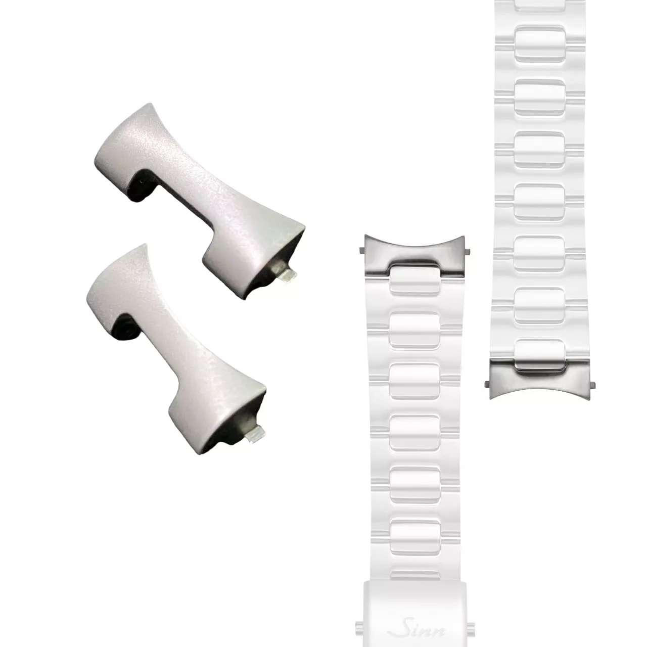 End links for Sinn stainless steel 20mm band, Titanium | Define Watches