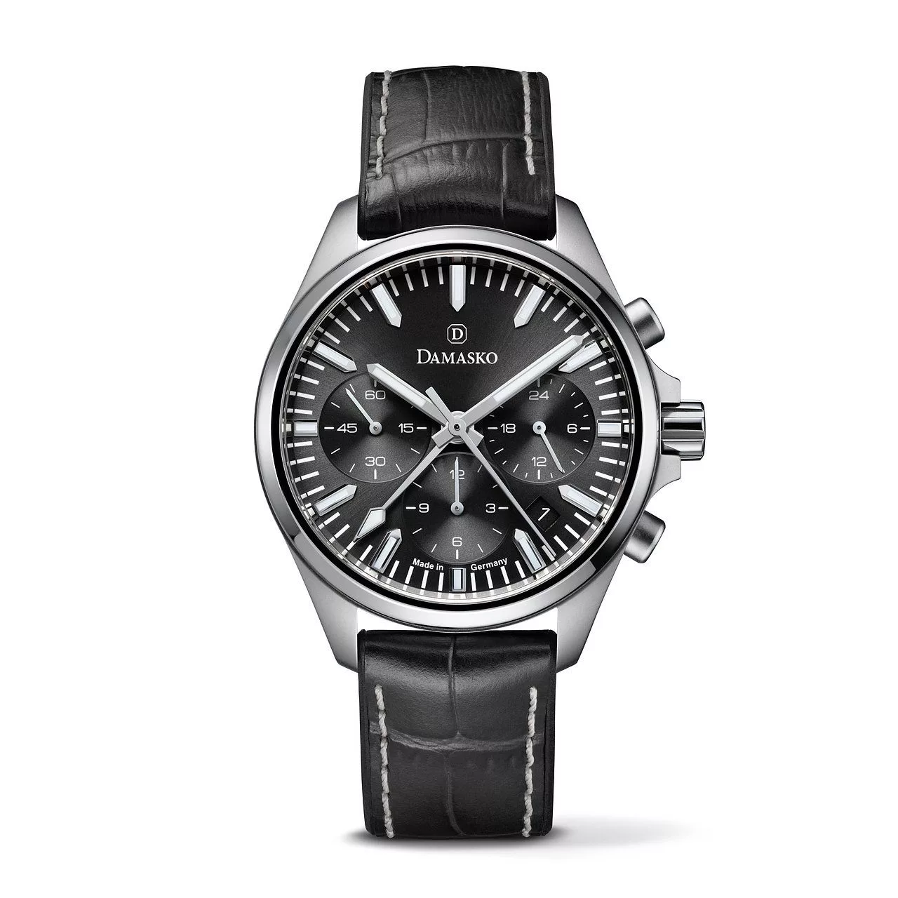 Damasko DC96 Black – In-House Chronograph with Tricompax Layout